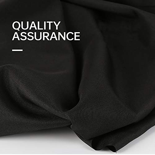 HMTFOTO 5X7ft Video Studio Solid Black Photography Backdrop Background Chromakey Muslin Portrait Background Screen for Photography