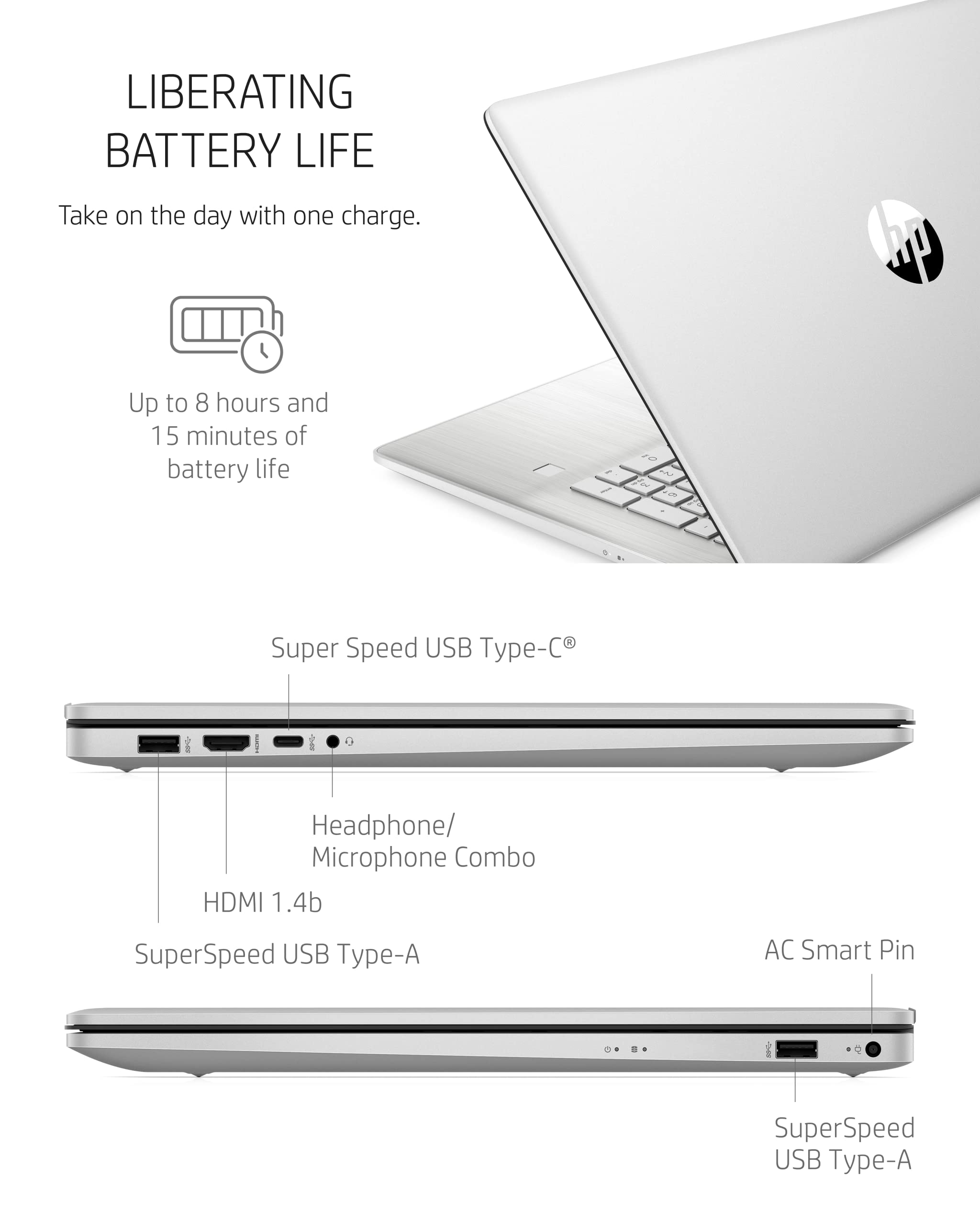 HP 17 Laptop PC, 11th Gen Intel Core i5-1155G7, 8 GB RAM, 512 GB SSD Storage, 17.3-inch Full HD IPS Display, Windows 11 Home, Anti-Glare Screen, Long Battery Life, Webcam & Mics (17-cn1020nr, 2021)