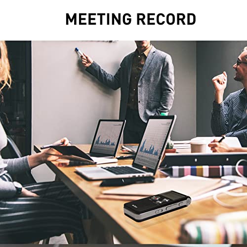Digital Voice Recorders 8GB Audio Recorder Voice Activated Recorder for Lectures, Meetings, Interviews Recording Device Tape Recorder with Microphone USB Cable, MP3 Player (8GB)