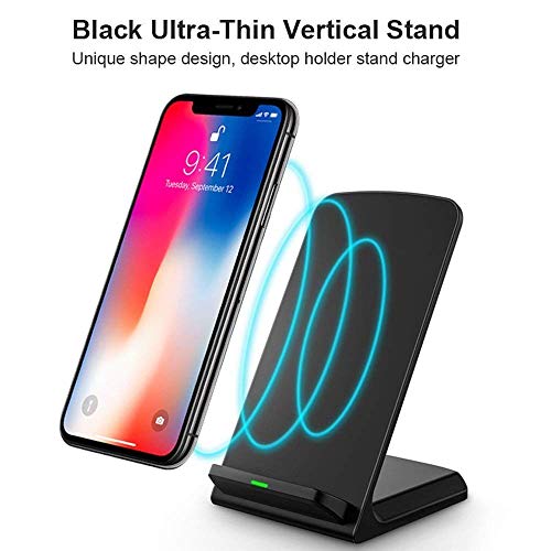 Fast Wireless Charger Stand for Samsung Galaxy S23 S22 Ultra/S21/Note 20/S20/S10+/S10e/S9/ S8+/S7 Edge Note 9/8 Qi Charging Dock for iPhone 14 13 12 11 Pro Max Mini Xs Xr 8 Plus SE