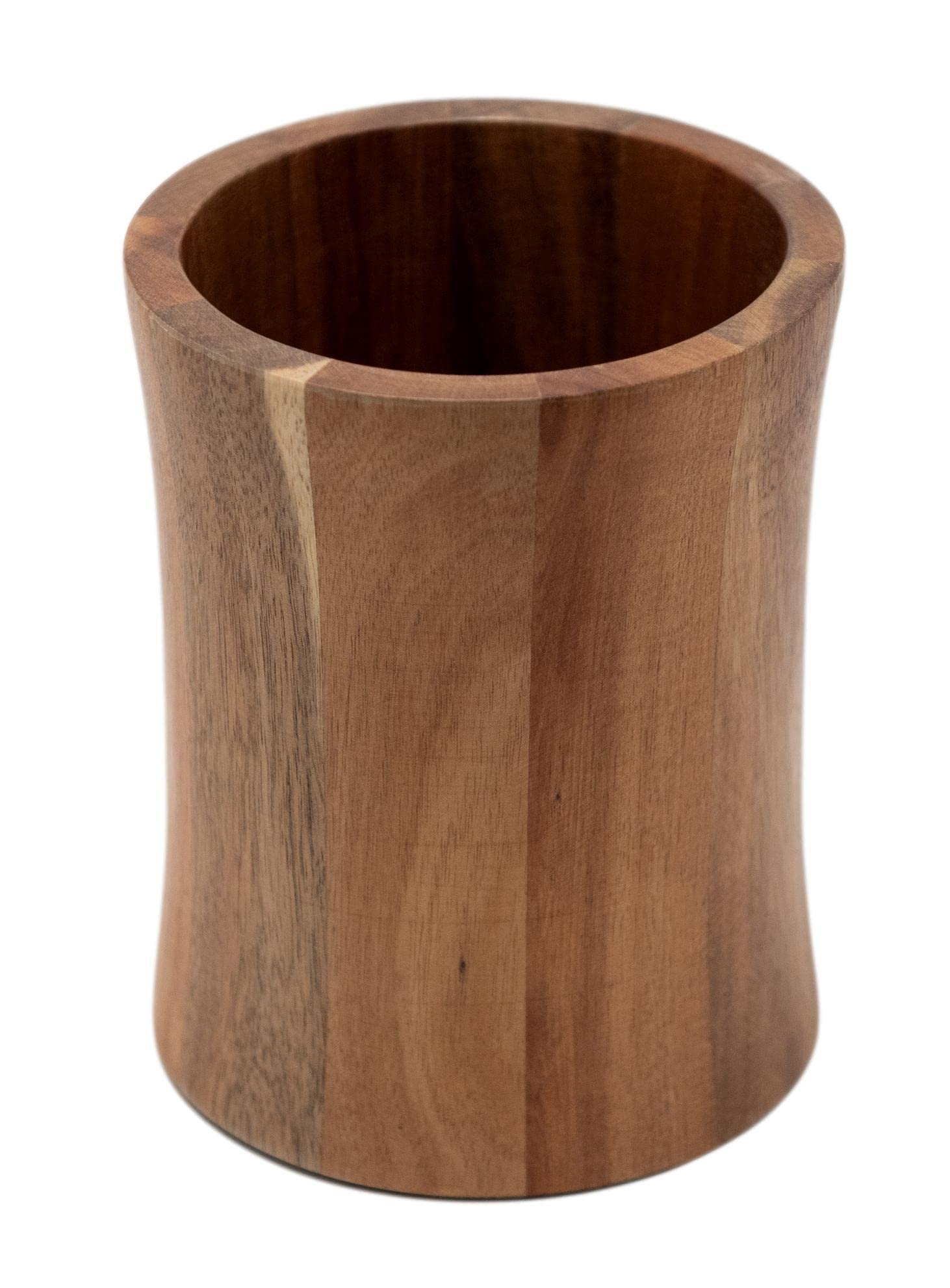 The Pretty Turtle Bamboo Kitchen Counter Utensil Crock Holder Caddy (Acacia) (RH9016)