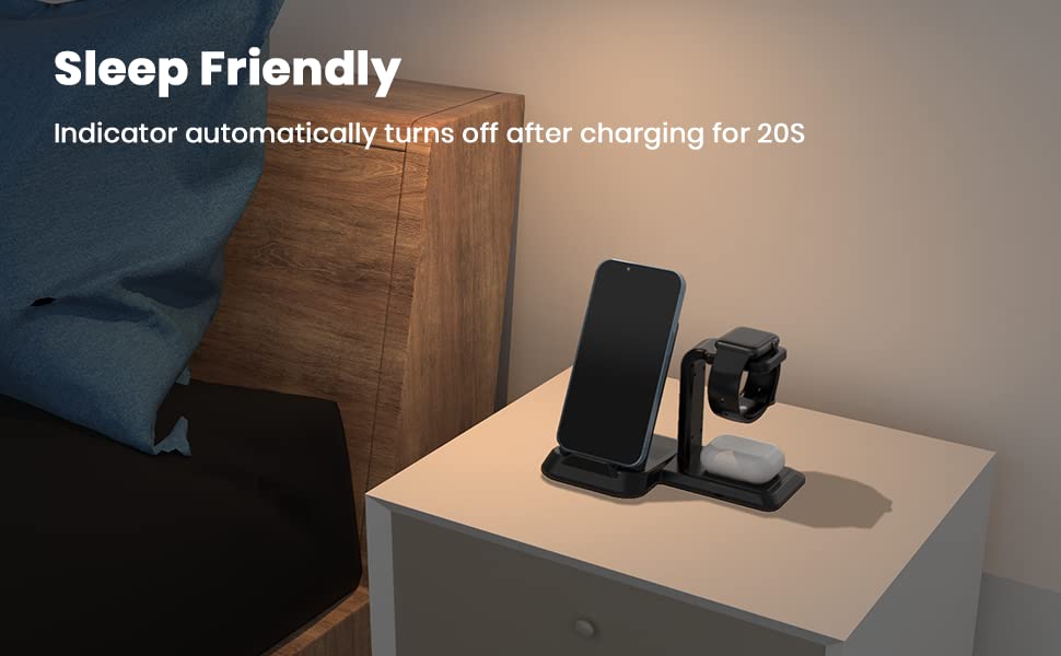 Wireless Charger,3 in 1 Wireless Charger Station for Apple iPhone/iWatch/Airpods,iPhone 14,13,12,11 (Pro, Pro Max)/XS/XR/XS/X/8(Plus),iWatch 7/6/SE/5/4/3/2,AirPods 3/2/pro