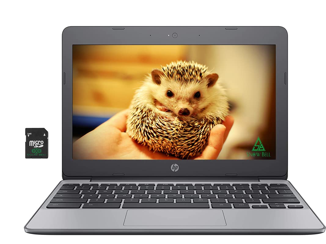 HP 2022 Chromebook 11.6" HD for Business and Student Laptop, Intel Celeron N3060 Processor, 4GB RAM, 48GB Storage(16GB eMMc+32GB MicroSD), Intel HD Graphics, Gray, Chrome OS