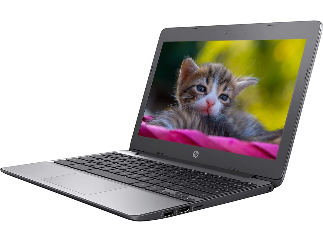 HP 2022 Chromebook 11.6" HD for Business and Student Laptop, Intel Celeron N3060 Processor, 4GB RAM, 48GB Storage(16GB eMMc+32GB MicroSD), Intel HD Graphics, Gray, Chrome OS