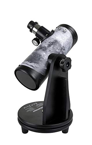 Celestron – 76mm Signature Series FirstScope – Compact and Portable Tabletop Dobsonian Telescope – Ideal Telescope for Beginners – Features Custom Moon Map Wrap – BONUS Astronomy Software Package
