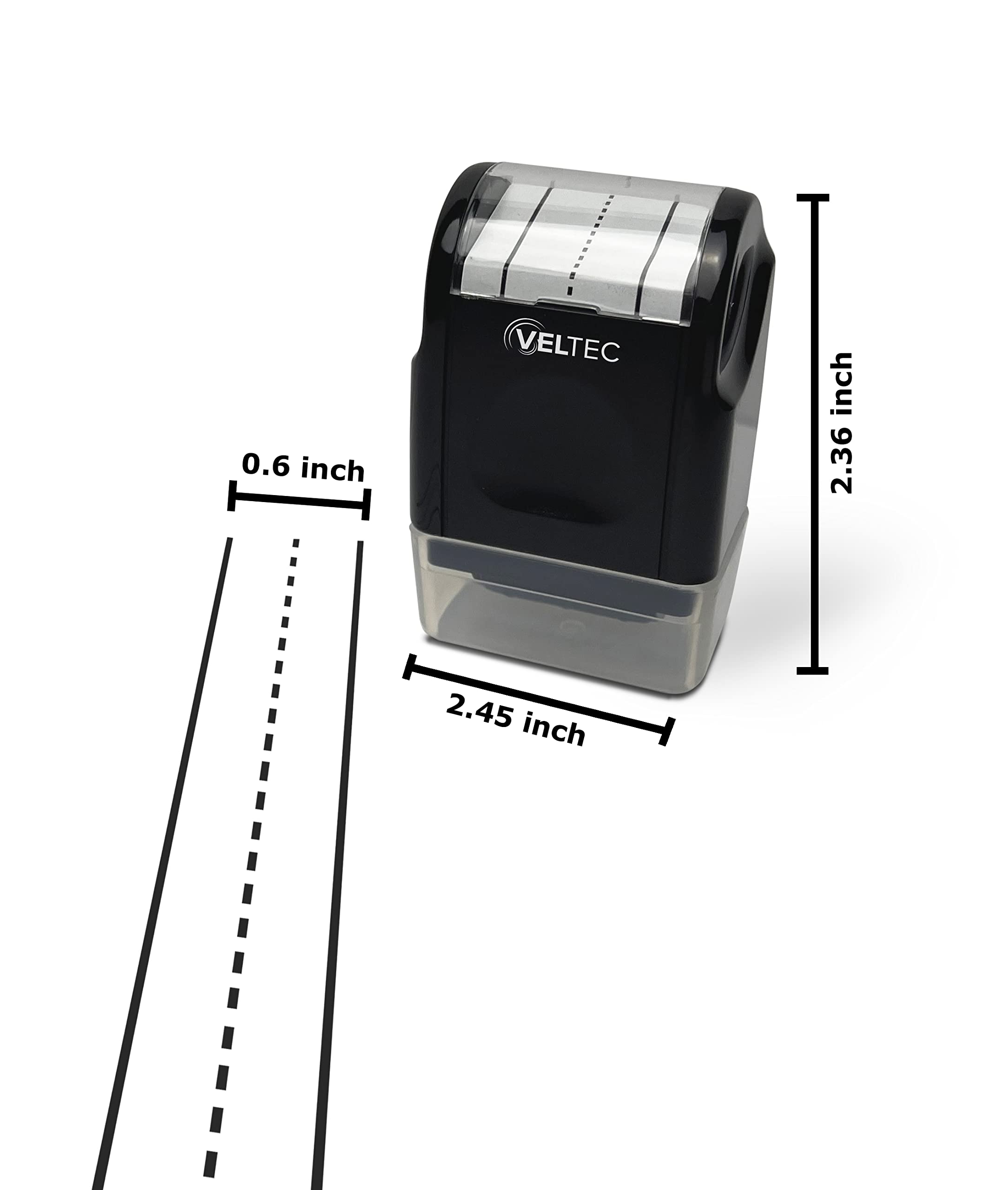 Veltec Dashed Handwriting Lines Practice Roller Stamp for Kids, Parents and Teachers (Light Blue)