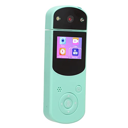 Handheld DV Camera, Rotatable 1.5 Inch Color Screen Micro Digital Video Recorder with 14 Inch Interface for VLOG Recording (Green)