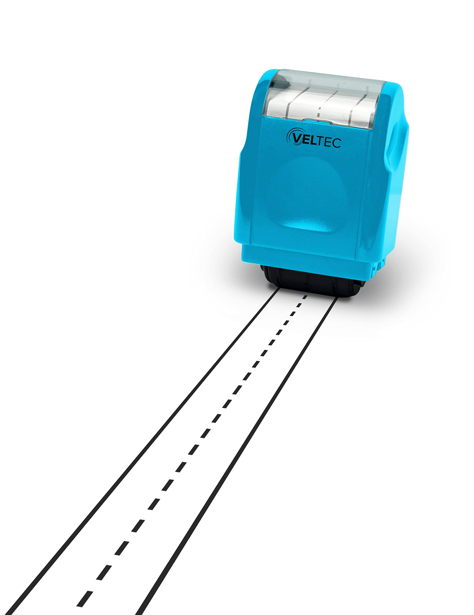 Veltec Dashed Handwriting Lines Practice Roller Stamp for Kids, Parents and Teachers (Light Blue)