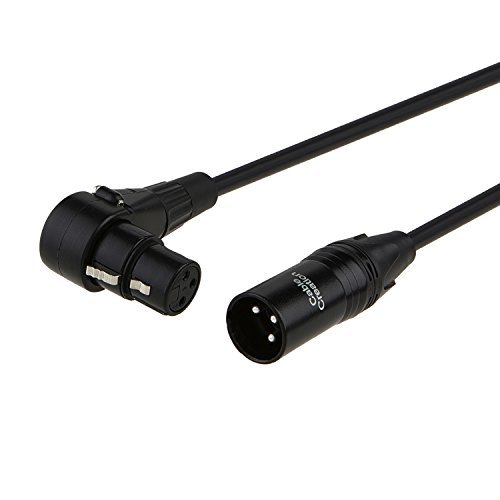 CableCreation 3.5mm (1/8 Inch) Stereo Male to XLR Female Cable, 6 Feet/Black