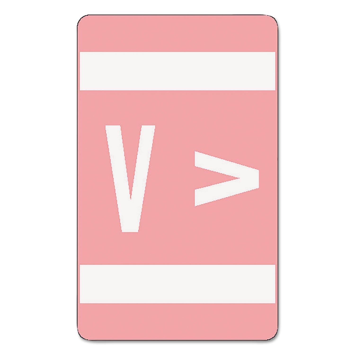 Smead AlphaZ ACCS Color-Coded Alphabetic Label, I, Pink, 100 Labels per Pack (67179)