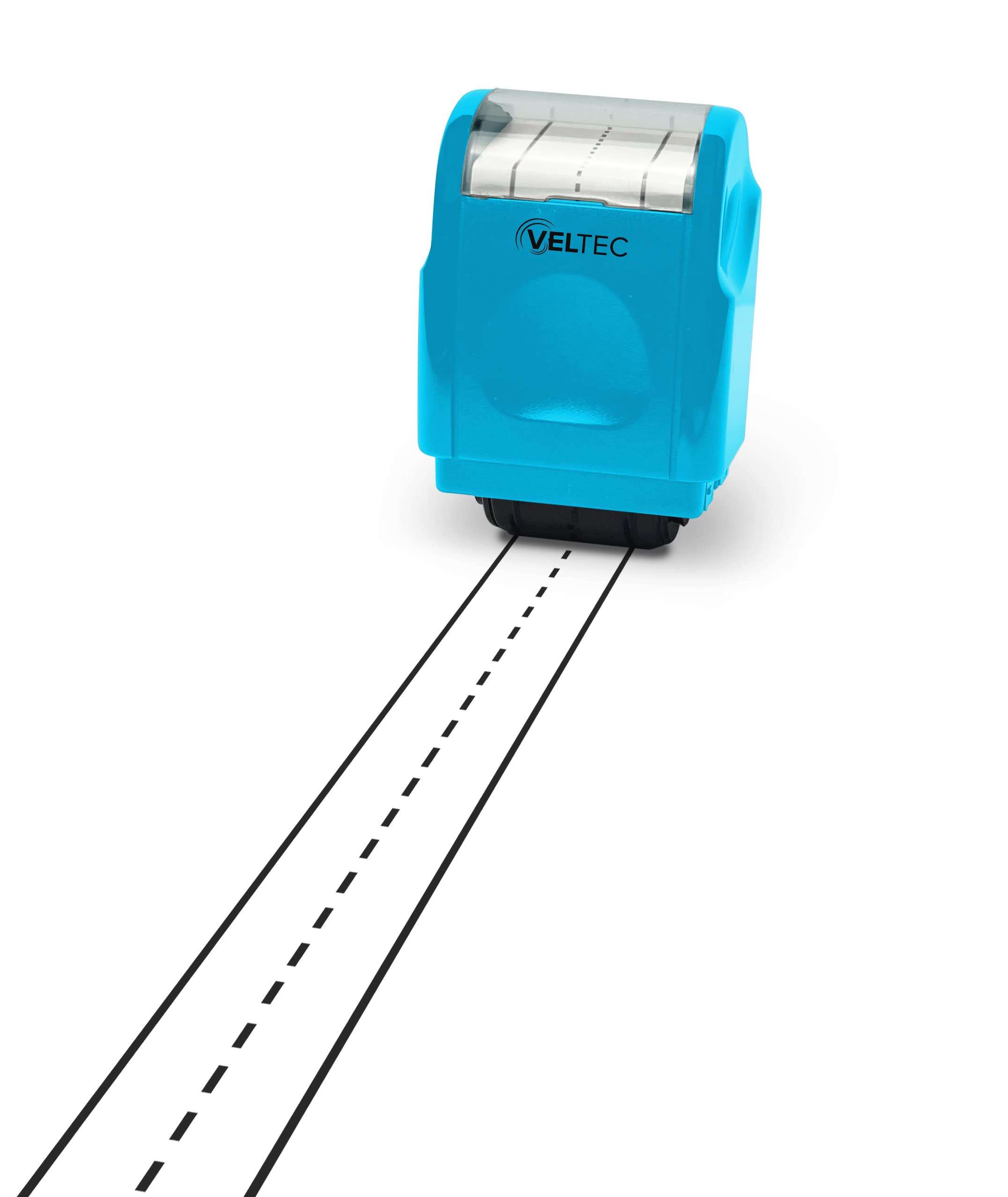 Veltec Dashed Handwriting Lines Practice Roller Stamp for Kids, Parents and Teachers (Light Blue)