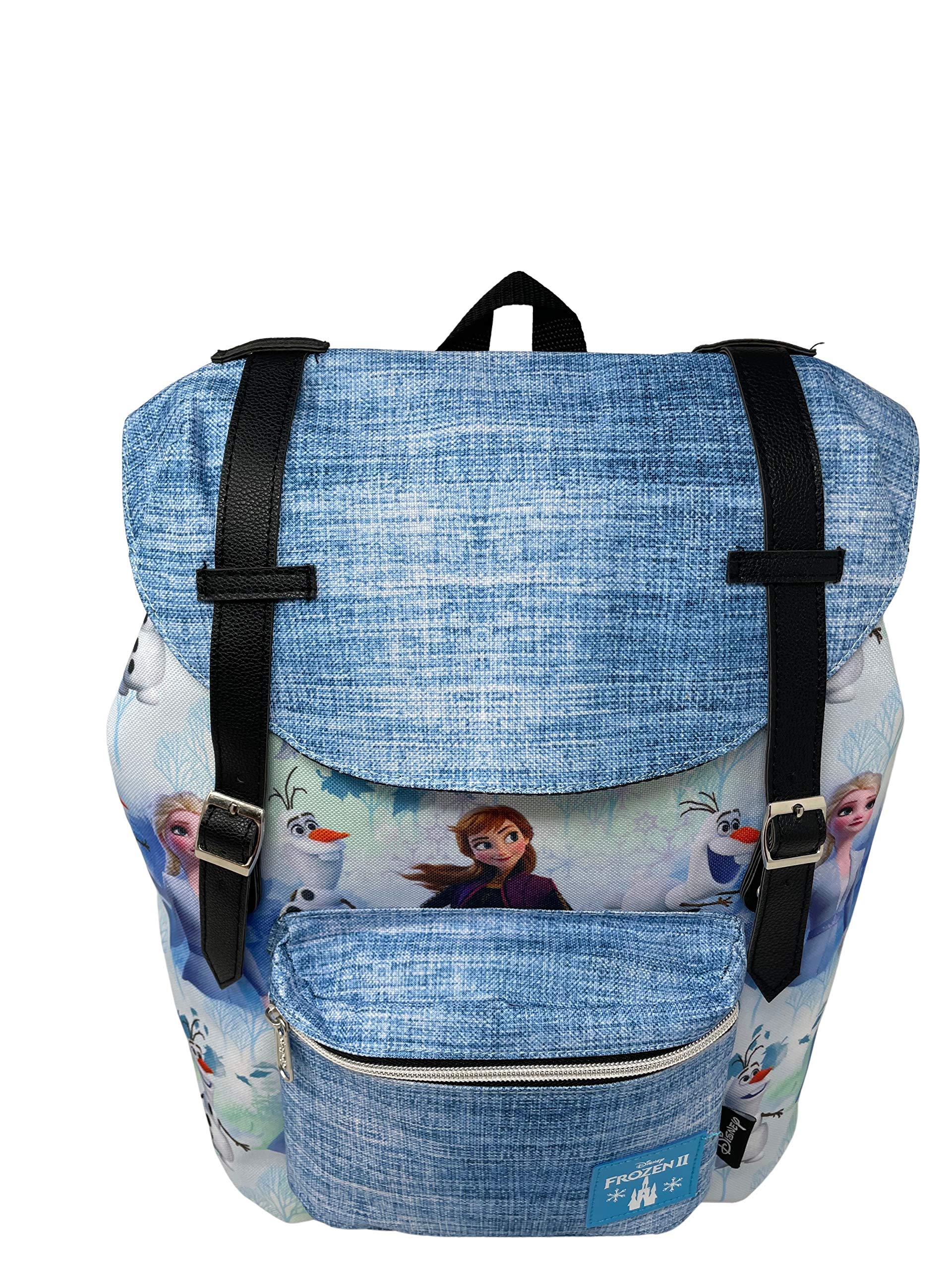 Limited KBNL Frozen 2 Allover Pattern Preppy Vintage Style 16" School Backpack