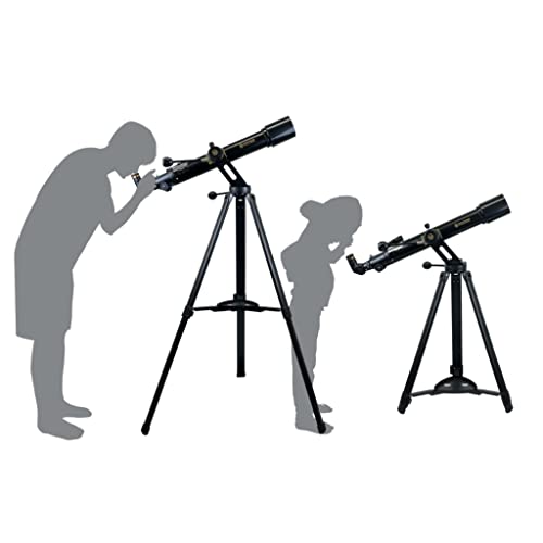 ExploraPro 70AZ Refractor Telescope β 70mm Aperture 700mm Focal Length Manual Alt-AZ Telescope with Slow Motion Control β Smartphone Adapter and Remote Shutter - Spectrum Optical Instruments