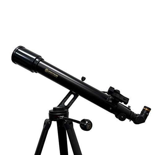 ExploraPro 70AZ Refractor Telescope β 70mm Aperture 700mm Focal Length Manual Alt-AZ Telescope with Slow Motion Control β Smartphone Adapter and Remote Shutter - Spectrum Optical Instruments