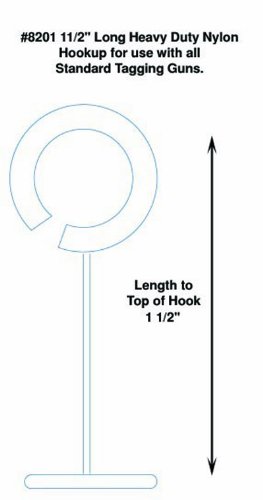 Tach-It 8201 1 1/2" Long Heavy Duty Tach-It Standard Hook Up (Pack of 5000)