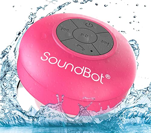 SoundBot SB510 Bluetooth Wireless Shower Speaker (Pink)