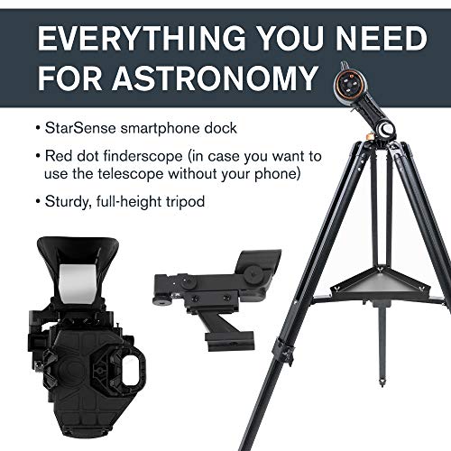 StarSense Explorer DX 130AZ Smartphone App-Enabled Telescope β Works with StarSense App to Help You Find Stars, Planets & More β 130mm Newtonian Reflector β iPhone/Android Compatible