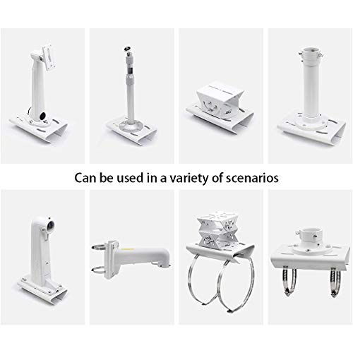 Universal Vertical Pole Mount Adapter with 2 Loops(20cm Diameter) Wall Mounting Loop Bracket and 4 Mounting Screws for CCTV Security Camera PTZ Dome