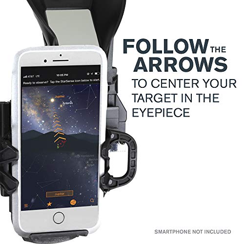 StarSense Explorer DX 130AZ Smartphone App-Enabled Telescope β Works with StarSense App to Help You Find Stars, Planets & More β 130mm Newtonian Reflector β iPhone/Android Compatible