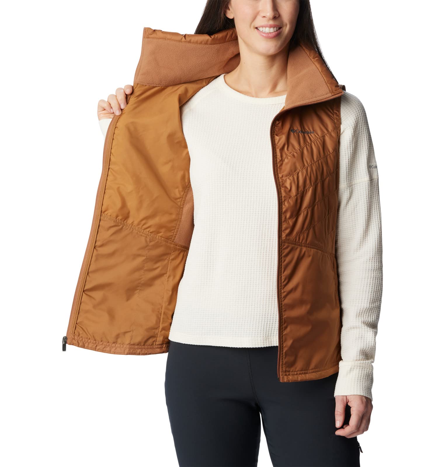 Columbia Women's Mix It Around II Vest, Camel Brown, Small