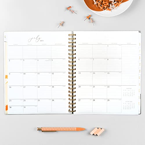 Blue Sky Life Note It 2023-2024 Academic Year Weekly and Monthly Planner Notes, 8.5" x 11", Frosted Cover, Wirebound, Hannah Frosted (142588-A24)
