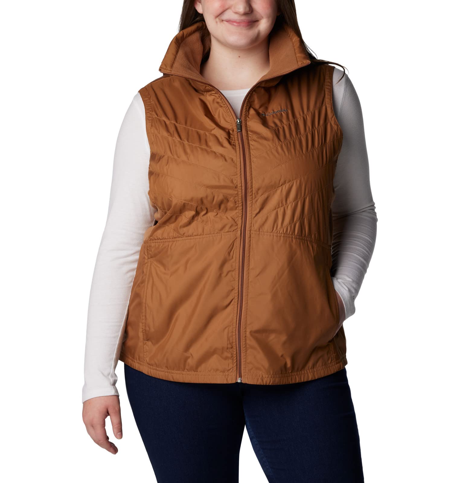 Columbia Women's Mix It Around II Vest, Camel Brown, Small