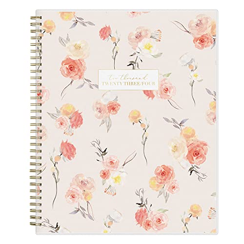 Blue Sky Life Note It 2023-2024 Academic Year Weekly and Monthly Planner Notes, 8.5" x 11", Frosted Cover, Wirebound, Hannah Frosted (142588-A24)