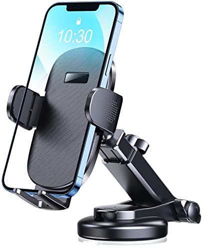 Ruiwwo Phone Mount for Car, Car Phone Holder Dashboard & Windshield, [Strong Suction] Universal Cell Phone Holder Car Compatible with iPhone 13 Pro Max/12/11/XS/8 and More