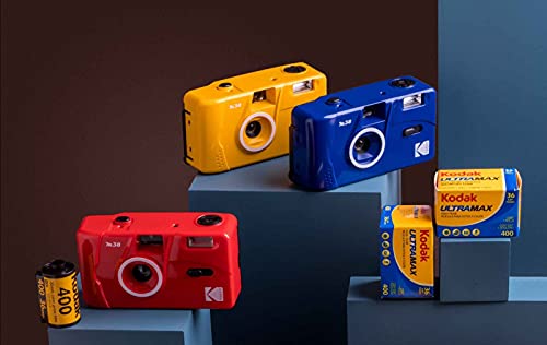 Kodak M38 35mm Film Camera - Focus Free, Powerful Built-in Flash, Easy to Use (Classic Blue)