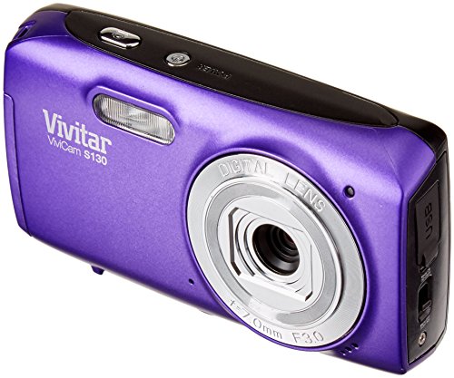 Vivitar 16 MP Digital Compact System Camera with 1.8-Inch LCD - Purple (VS130-PUR)