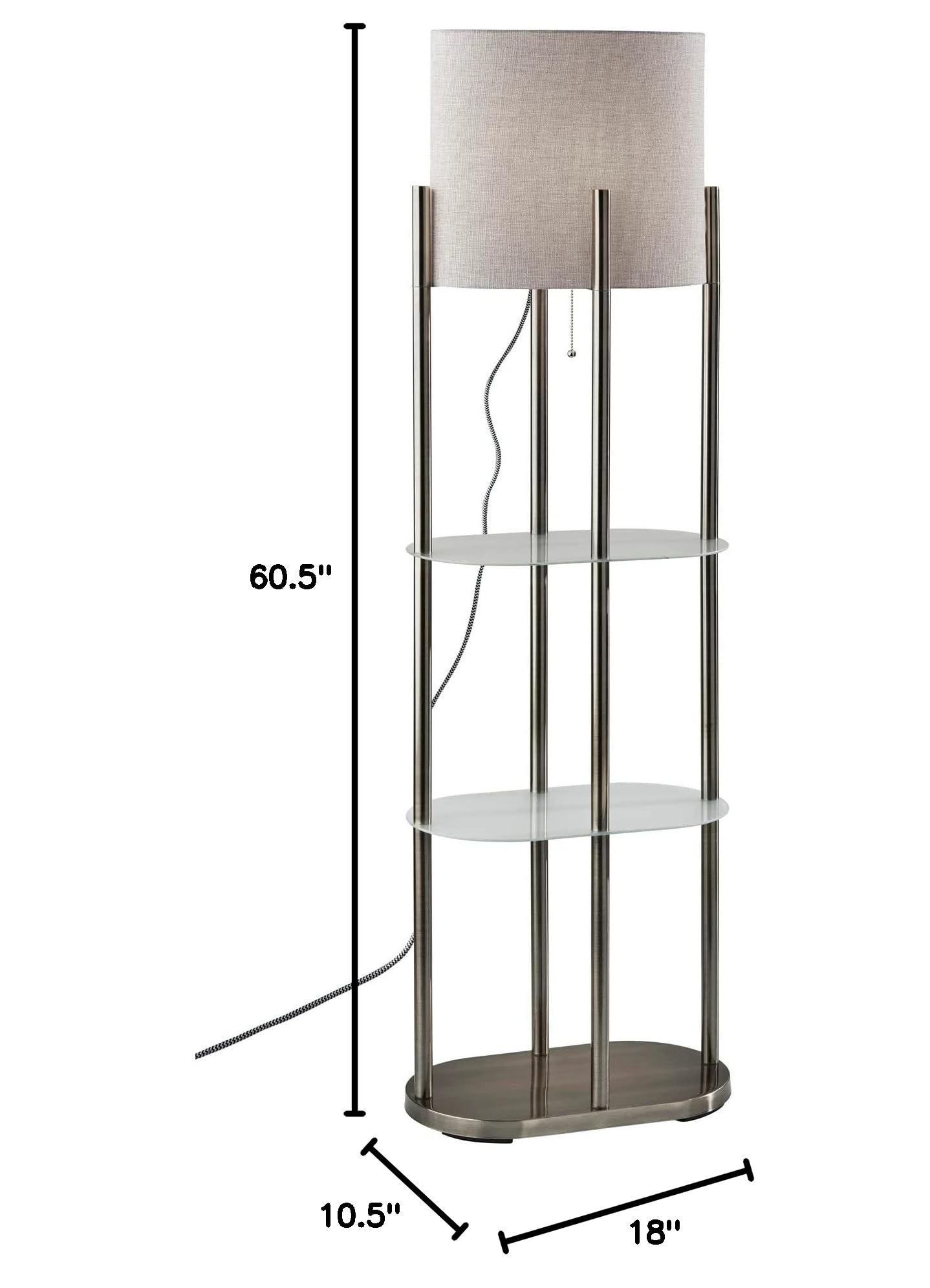 Adesso Norman Shelf Floor Lamp