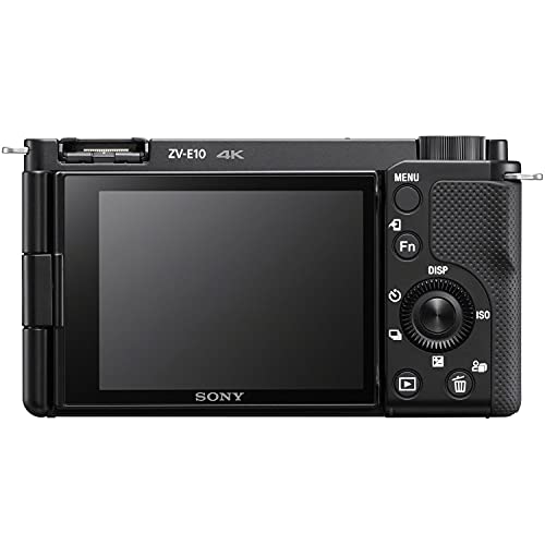 Sony ZV-E10 Mirrorless Alpha APS-C Vlog Camera Body and 16-50mm F3.5-5.6 Zoom Lens ILCZV-E10L/B Black Bundle with Deco Gear Photography Case + Extra Battery + Photo Video Software & Accessories Kit