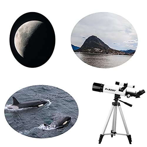 SVBONY Telescope for Kids, 60mm Portable Refractor Telescope, Multi-Coated Optics Ideal Telescope for Beginners