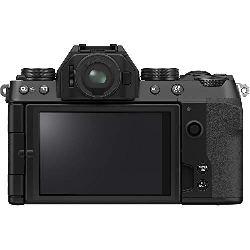 FUJIFILM X-S10 Mirrorless Digital Camera Body Bundle, Includes: SanDisk 128GB Extreme PRO Memory Card, Spare Fujifilm Battery, Card Reader, Memory Card Wallet and Lens Cleaning Kit (6 Items)