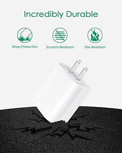 Type C Charging Block [3 Pack] 20W iPhone Charger Block USD C Charger Block Fast Charging for iPhone iPhone 14/14 pro/14 plus/14 pro max/13/12/11/SE/XR/8, iPad Pro/Mini, Galaxy, Pixel 4/3 and More