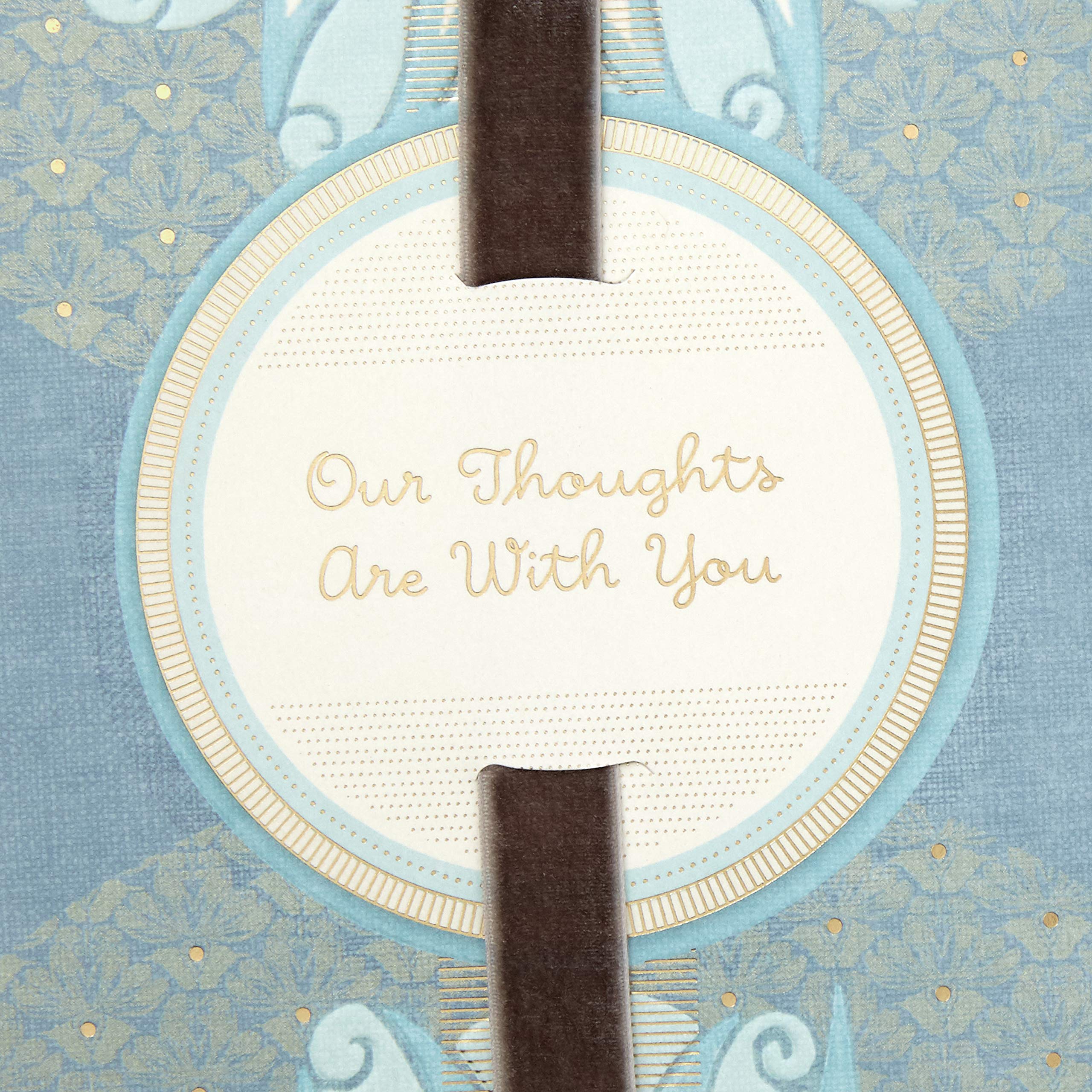 Hallmark Sympathy Card from All (Gold Foil Tapestry)