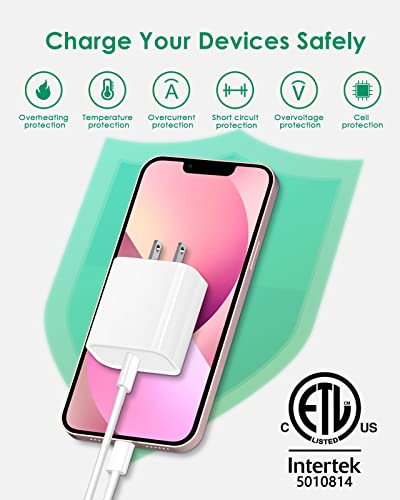 Type C Charging Block [3 Pack] 20W iPhone Charger Block USD C Charger Block Fast Charging for iPhone iPhone 14/14 pro/14 plus/14 pro max/13/12/11/SE/XR/8, iPad Pro/Mini, Galaxy, Pixel 4/3 and More