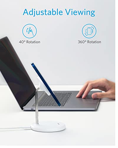 Anker Wireless Charging Stand, PowerWave Select Magnetic Stand Lite with 5 ft USB-C Cable, Charging Stand for iPhone 14 and 13 Series (No AC Adapter)