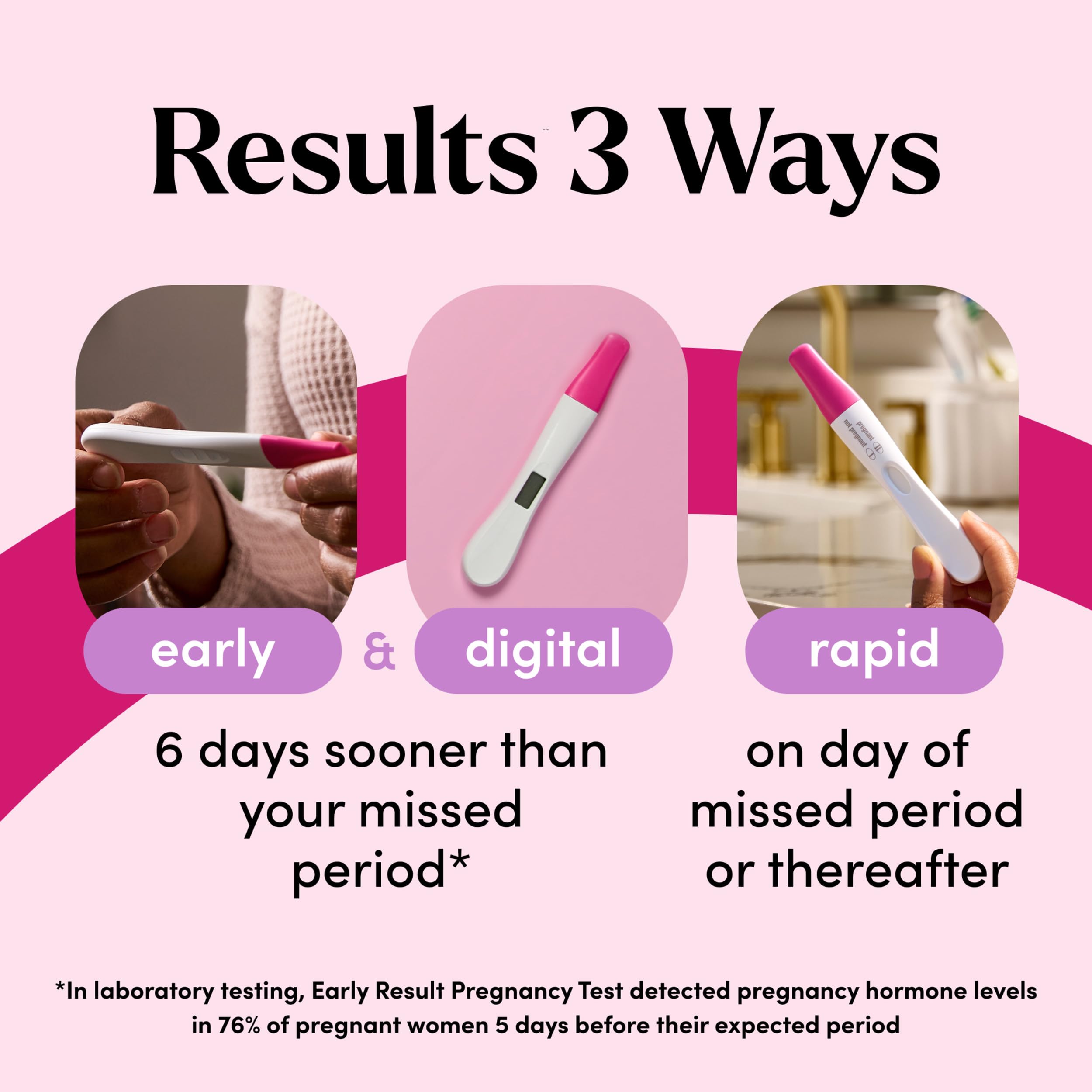First Response Triple Check Pregnancy Test, 3 Count