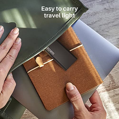TOZO C2 USB C 65W Fast Foldable Wall Charger PD Power Adapter 4 Ports Compatible for MacBook Pro/Air, iPad Pro, USB-C Laptops, iPhone 14/13/12/Pro/Pro Max, Samsung S22/21, Black(Cable not Included)