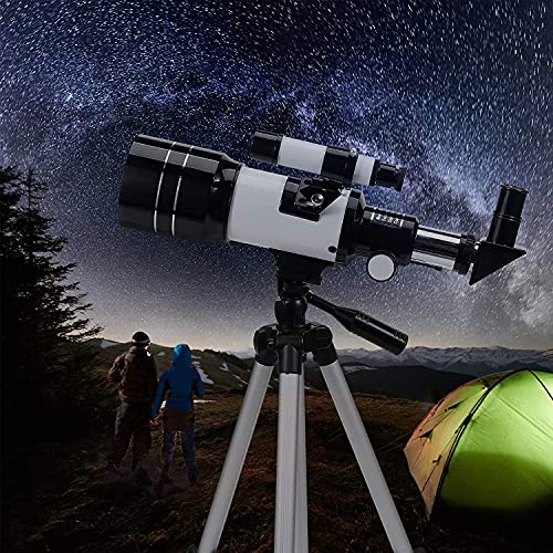 Telescope for Kids &Adults &Beginners,70mm Aperture 300mm AZ Mount with Adjustable Tripod and Fully Multi-Coated Optics, Portable Astronomy Refractor Telescope, Wireless Remoteā¦