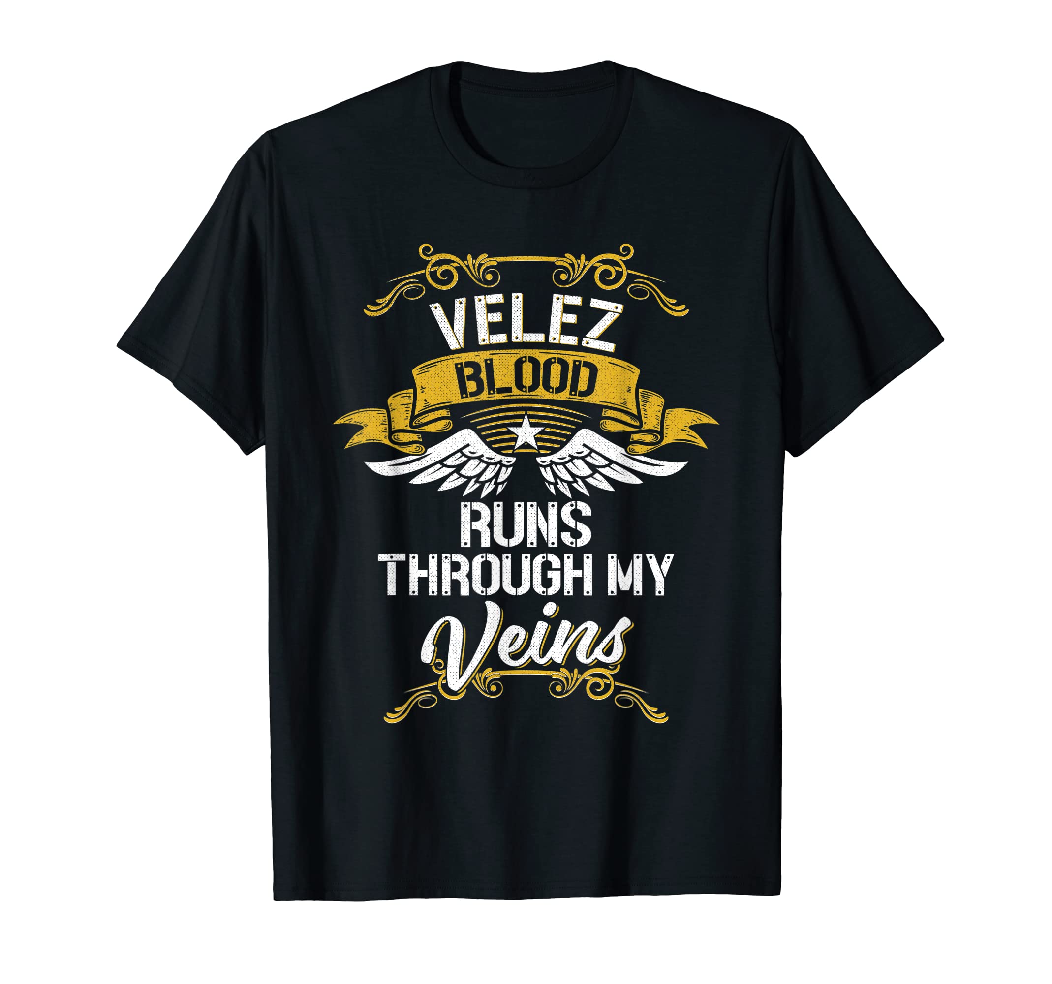 Velez Blood Runs Through My Veins T-Shirt