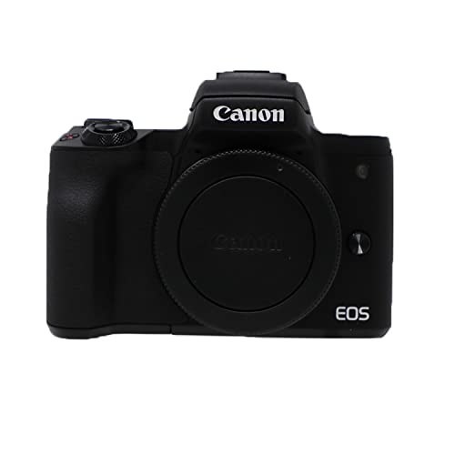 EOS M50 Mark II Mirrorless Digital Camera with 15-45mm Lens Kit (Black) + Wide Angle Lens + 2X Telephoto Lens + Flash + SanDisk 32GB SD Memory Card + Video Accessory Bundle