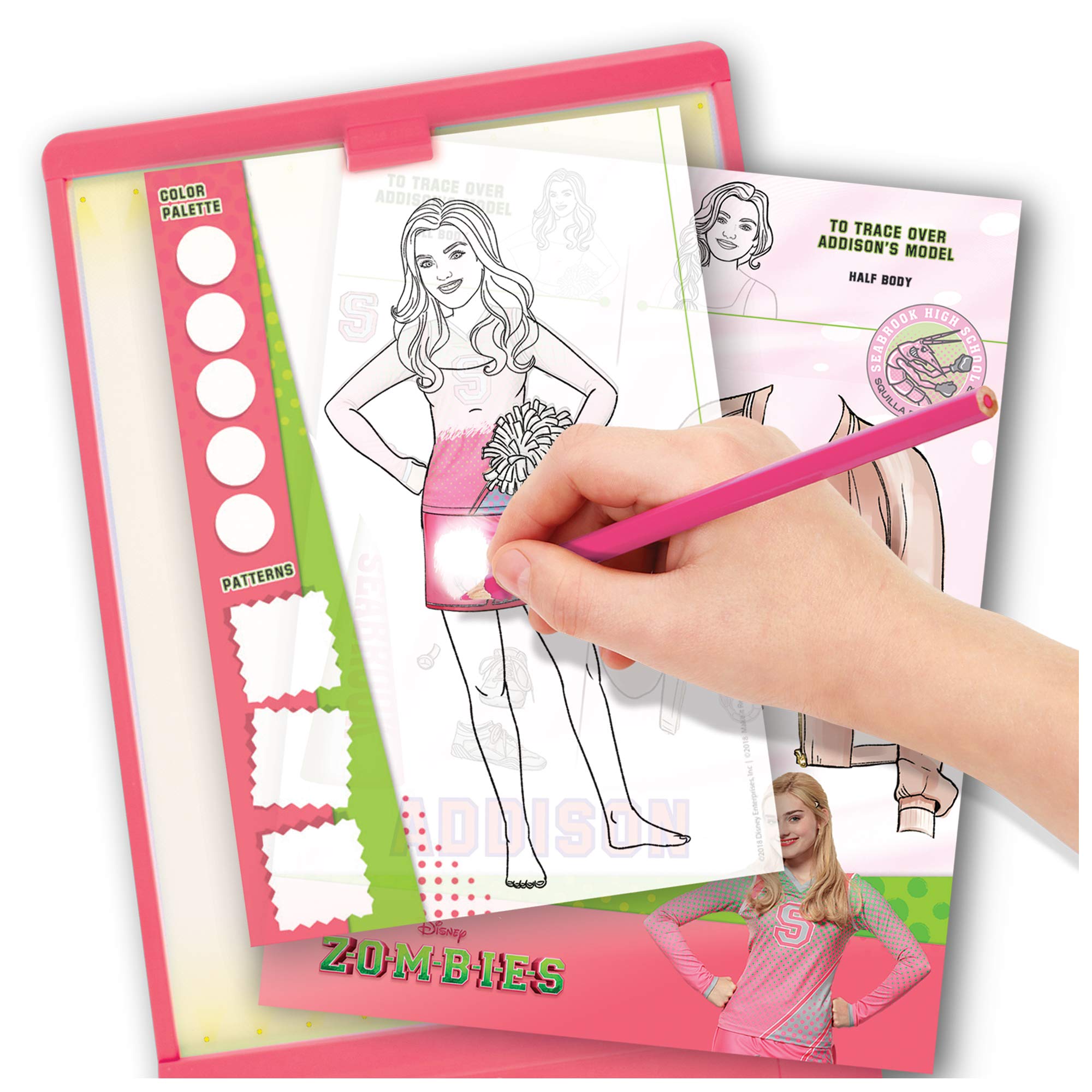 Disney Zombies Fashion Design Light Table - Kids' Tracing Light Box & Accessories