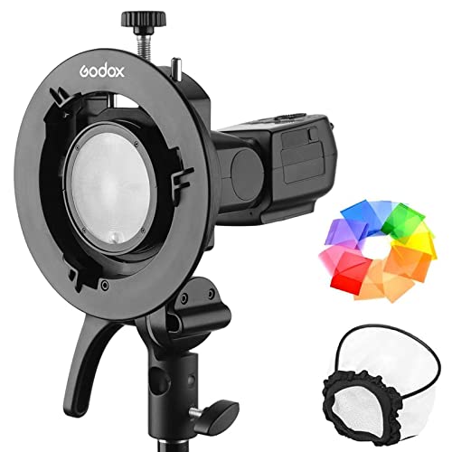 Godox S2 S-Type Speedlite Bracket Bowens Mount Holder for Godox V1 AD200Pro AD400Pro AD200 V860II TT685 TT600 TT350 Flash Strobe Speedlight