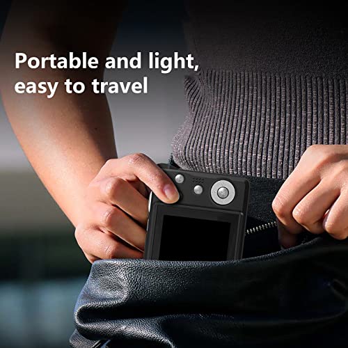 4k Digital Camera Up to 56 MP (Interpolation) Digital Camera 20x Digital Zoom 2.7 Inch TFT-LCD Digital Anti—Shake Camera Built-in Flash and Face Distinguish, Portable Mini Kids