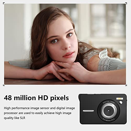 4k Digital Camera Up to 56 MP (Interpolation) Digital Camera 20x Digital Zoom 2.7 Inch TFT-LCD Digital Anti—Shake Camera Built-in Flash and Face Distinguish, Portable Mini Kids