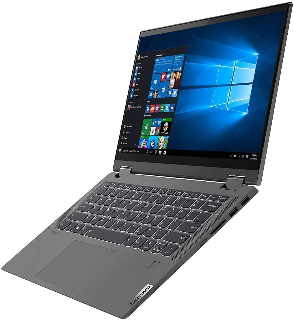 Lenovo IdeaPad Flex 5 2-in-1 Laptop, 14.0" FHD IPS Touch Screen, AMD Ryzen 7 4700U, Webcam, Backlit Keyboard, Fingerprint Reader, USB-C, HDMI, Windows 10 Home (8GB RAM | 512GB PCIe SSD)