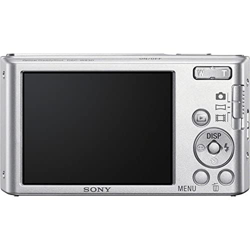 Sony DSC-W830 Digital Camera (Silver) (DSC-W830) + 2 x NP-BN1 Battery + Case + Charger + 64GB Card + Card Reader + Corel Photo Software + Flex Tripod + Micro USB Cable + Memory Wallet + Cleaning Kit