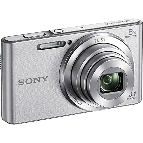 Sony DSC-W830 Digital Camera (Silver) (DSC-W830) + 2 x NP-BN1 Battery + Case + Charger + 64GB Card + Card Reader + Corel Photo Software + Flex Tripod + Micro USB Cable + Memory Wallet + Cleaning Kit